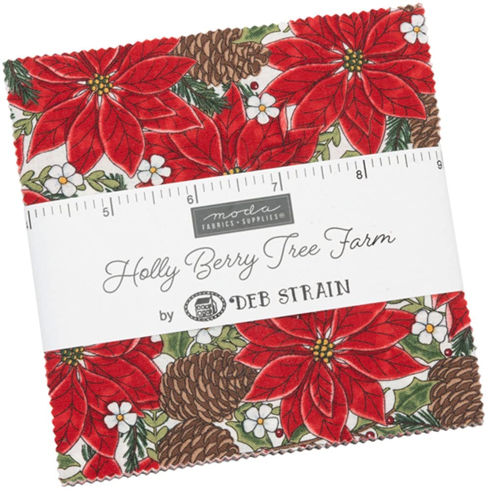 Moda Holly Berry Tree Farm Layer Cake | SEWN @ 701